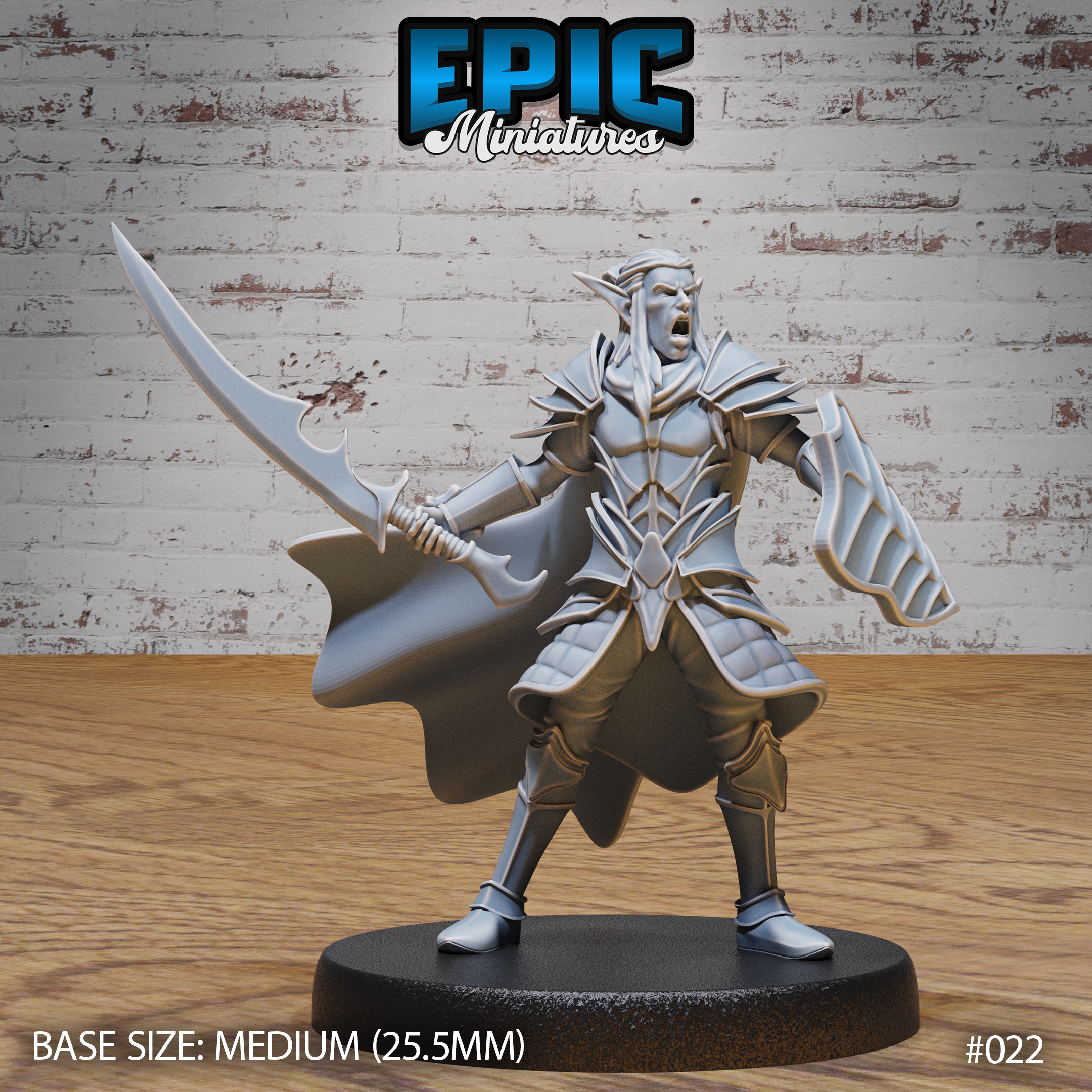 Dark Elf Army Knight 3D Print – Over The Top Gaming Shop