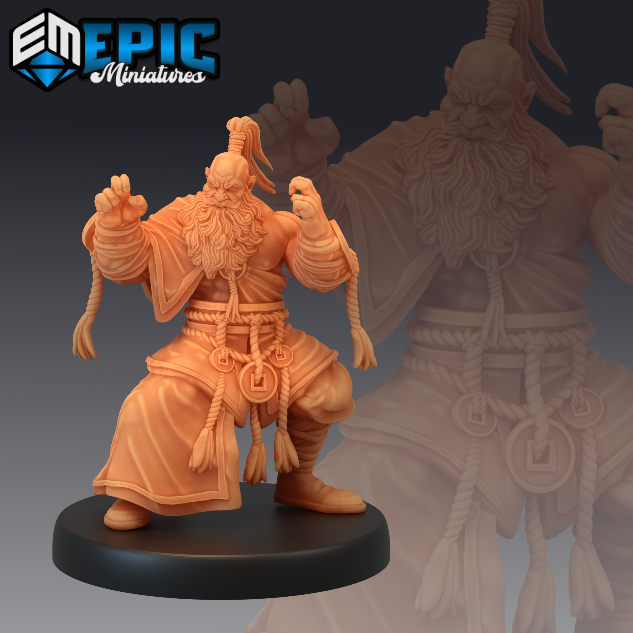 Half Dwarf Monk – Over The Top Gaming Shop