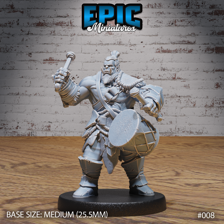 Orc Drummer 3D Print – Over The Top Gaming Shop