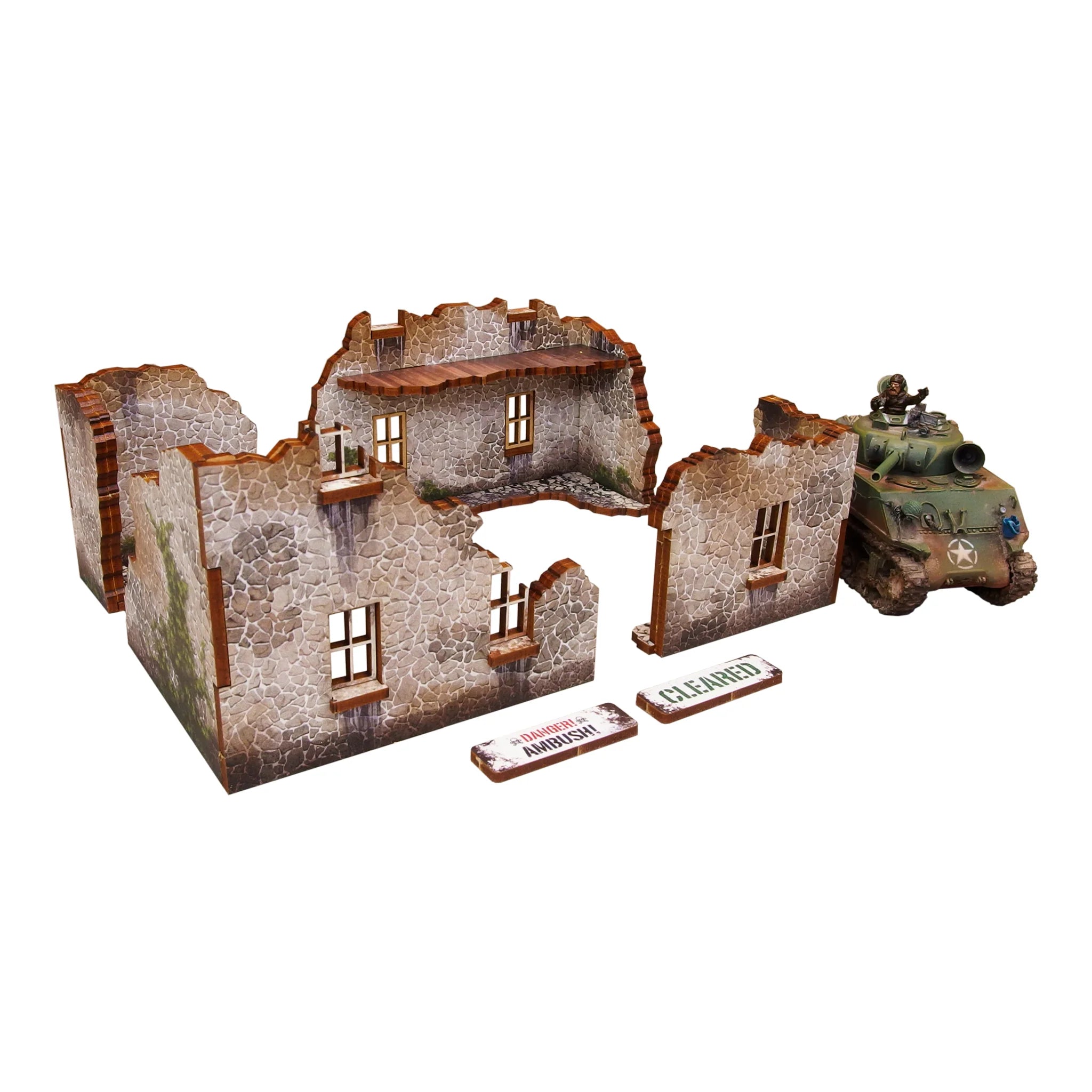 Pre-Painted WW2 Ruin 1 – Over The Top Gaming Shop