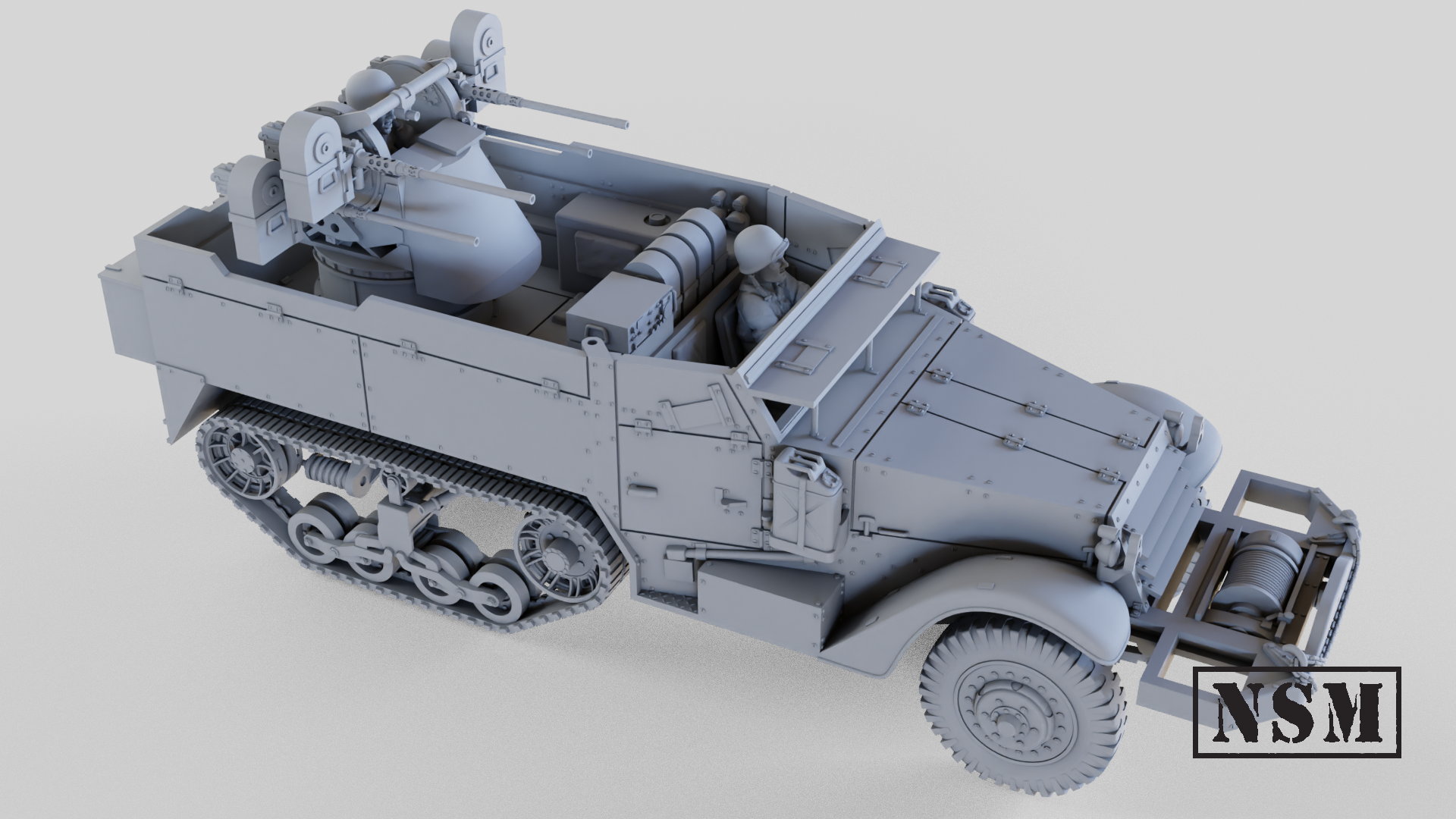 United States M16 Halftrack Quad M2HB – Over The Top Gaming Shop