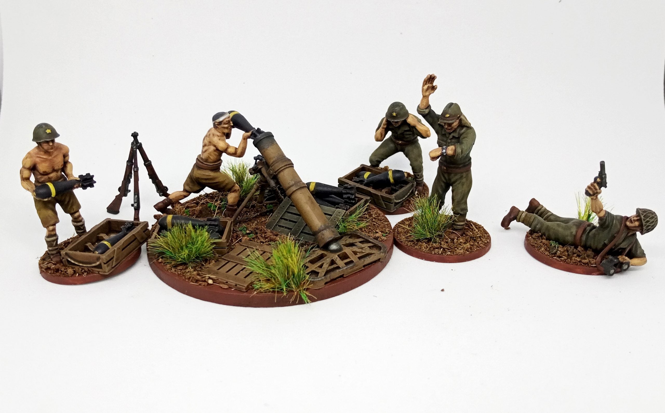 Japanese 150 mm Heavy Mortar and crew – Over The Top Gaming Shop