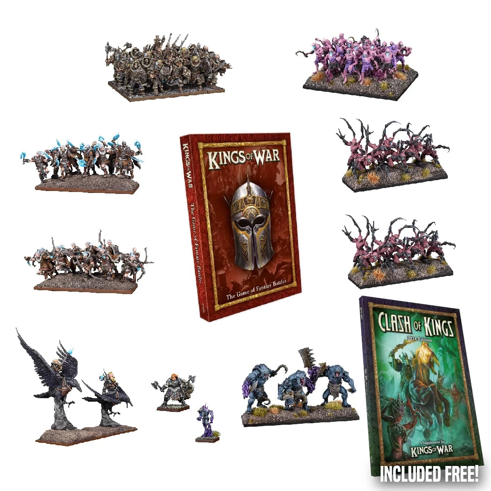 Kings of War Ice and Shadow 2 Player Starter Set – Over The Top Gaming Shop